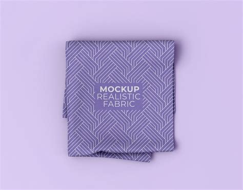 Premium Psd Textile Fabric Pattern Mockup Design