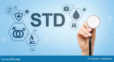 STD Test Sexsual Transmitted Diseases Diagnosis Medical And Healthcare Concept Stock Image