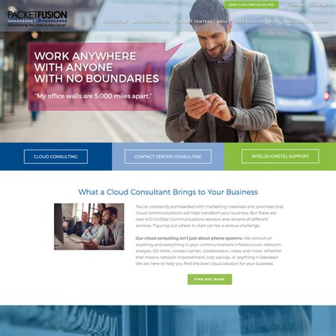 Packet Fusion Website Rethinc Advertising