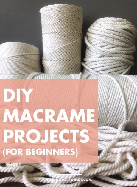 11 Beginner Friendly DIY Macrame Projects Wonder Forest