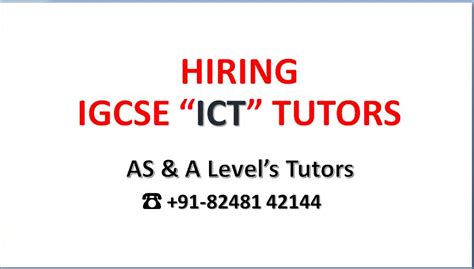Ict Igcse Edexcel O And A Level 𝐇𝐈𝐑𝐈𝐍𝐆 𝐎𝐍𝐋𝐈𝐍𝐄 𝑰𝑮𝑪𝑺𝑬 𝑰𝑩 𝐓𝐔𝐓𝐎𝑹𝑺 Facebook