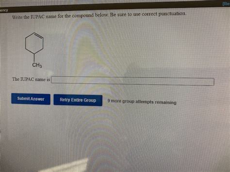 [solved] I Need Help With The Following Questions Write The Iupac Name For Course Hero
