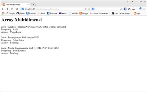 Cara Membuat Array Multidimensi Di PHP EL ARAYA