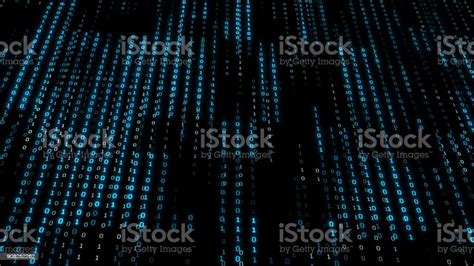 abstract technology binary code background digital binary data grid