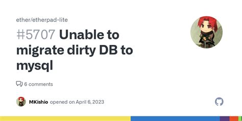 Unable To Migrate Dirty DB To Mysql Issue 5707 Ether Etherpad Lite GitHub