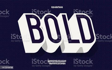 벡터 글꼴 3d 굵은 스타일 현대 타이포그래피 3차원 형태에 대한 스톡 벡터 아트 및 기타 이미지 3차원 형태 개체 그룹