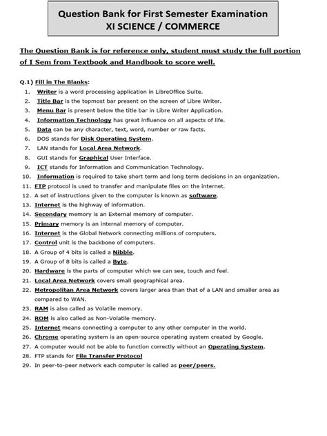 xi science it question bank pdf computer data storage operating