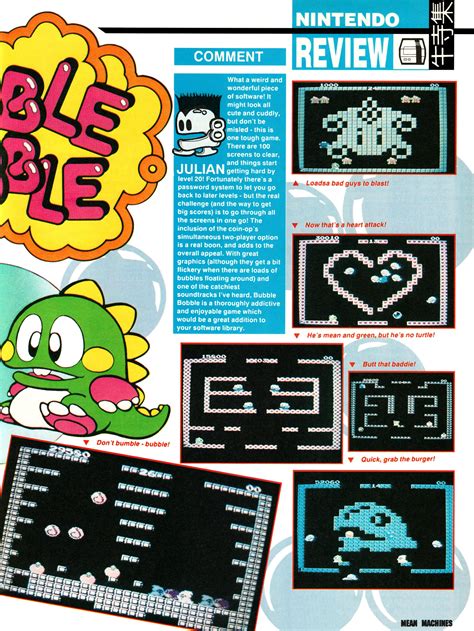Bubble Bobble Nes Review Rainbow Islands The Story Of Bubble Bobble