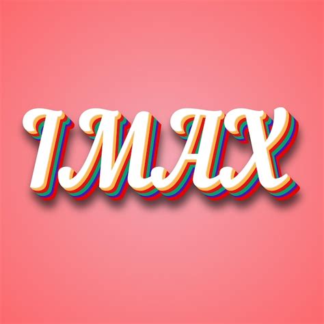 Premium Photo Imax Text Effect Photo Image Cool
