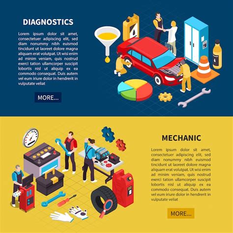 자동차 수리 작업 벡터 Freepik에서 무료 고품질 벡터를 다운로드하세요 Freepik