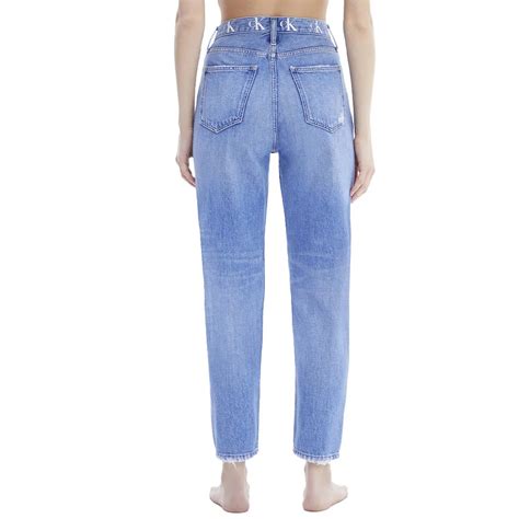 Calvin Klein Jeans Mom Pants Blue Dressinn