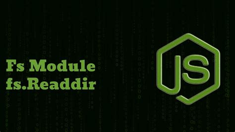 تعلم قراءة مجموعة من الملفات باستخدام Nodejs Fs Learn Fs Readdir In
