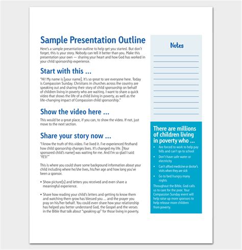 presentation outline template 19 formats for ppt word and pdf