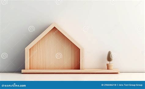3d Rendering Of A Wooden Model Of A House On A Wooden Base Stock 3d Rendering Of A Wooden Model Of A House On A Wooden Base Stock
