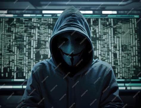 premium ai image portrait of anonymous hacker concept of hacking