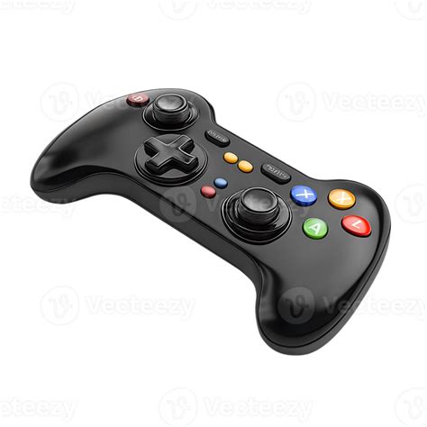 Black Game Controller With Transparent Background A Gaming Experience With Transparent