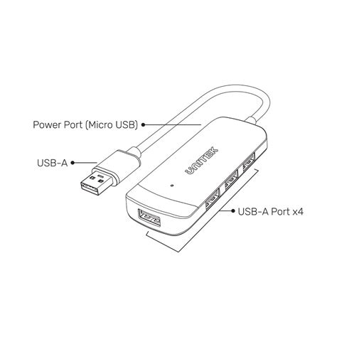 UNITEK H D UHUB Q PORT USB HUB Linkqage