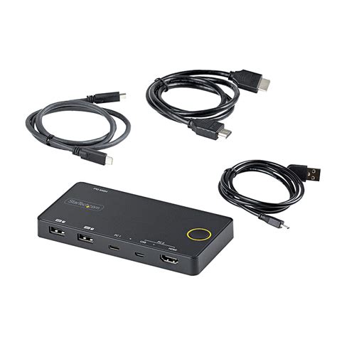 Startech 2 Port Usb A Hdmi And Usb C Kvm Switch Sv221huc4k Mwave