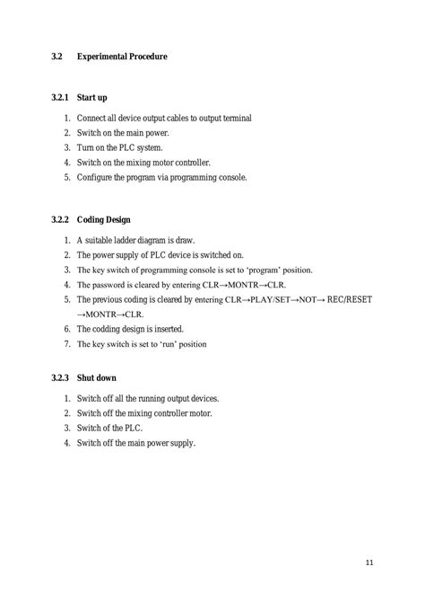 Experiment 3 Programmable Logic Controller Plc Lab Report Sktk 4751 Process Control