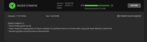 Recent Synapse Update Now Closes After Opening Rrazer