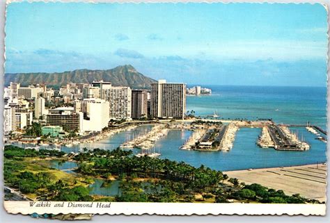 Waikiki And Diamond Head Hotel Ala Moana Park Ala Wai Yacht Harbor Hi