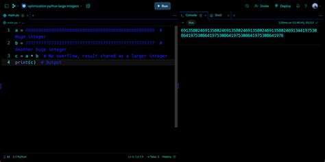 large integer handling in python optimization askpython