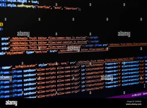 Programming Code Abstract Screen Of Software Developer Computer Script