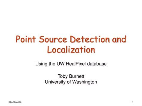 Ppt Point Source Detection And Localization Powerpoint Presentation