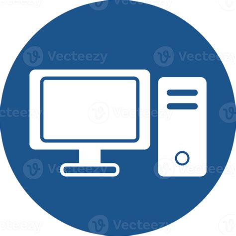 computer icons design in blue circle 14179564 png