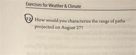 solved exercises for weather and climate12 ﻿how would you