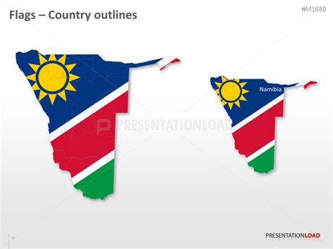 PowerPoint Map Namibia PresentationLoad