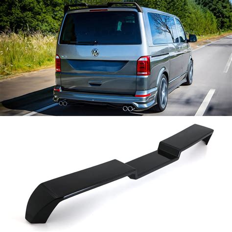 Vw Transporter T6 16 24 Gloss Black Rear Spoiler Predator4x4