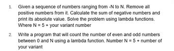 Answered Given A Sequence Of Numbers Ranging From N To N Remove All Positive Numbers