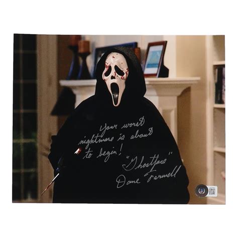 Dane Farwell Signed Scream 8x10 Photo With Extensive Inscription Beckett Pristine Auction