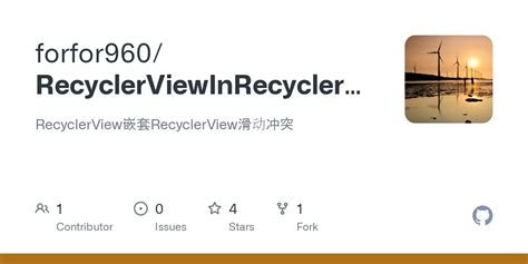 GitHub forfor RecyclerViewInRecyclerView RecyclerView嵌套