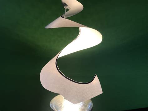 Convection Spiral Science Experiment Spiral Paper Hanging Over The