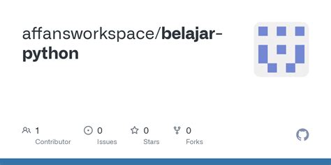 GitHub Affansworkspace Belajar Python