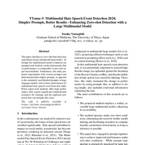 Yyamamultimodal Hate Speech Event Detection 2024 Simpler Prompts Better Results Enhancing