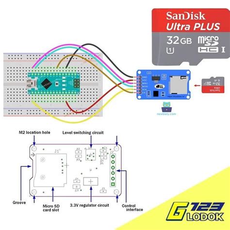 Jual Micro Sd Card Mini Tf Reader Writer Spi Adapter Module For Arduino