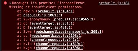 Solve The Error ”uncaught In Promise Firebaseerror Missing Or
