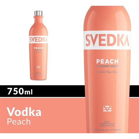 Buy Svedka Peach Flavored Vodka 750 Ml Bottle 35 Abv Online At