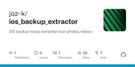Github Joz Kiosbackupextractor Ios Backup Media Extraction Tool