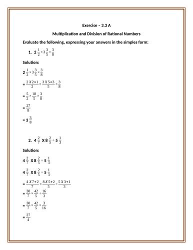 exercise 3 3 a teaching resources