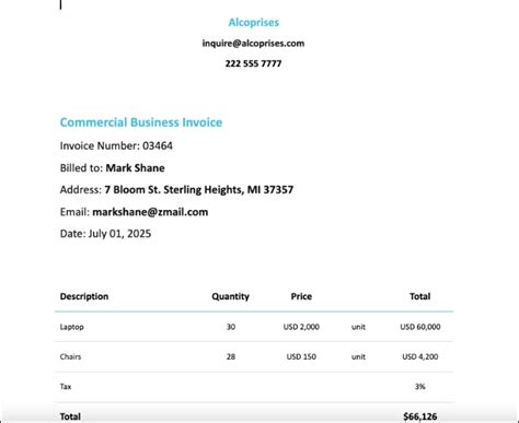 Best Templates To Create An Invoice In Google Docs