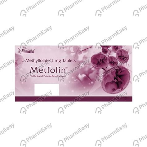 Buy Metfolin 1 MG Tablet (10) Online at Flat 15% OFF | PharmEasy