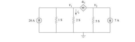 Solved Use Nodal Method To Solve Please Asap