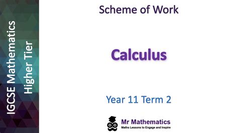 Igcse Higher Calculus Mr