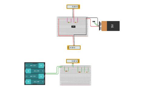 Circuit Design Circuito 9v Y 6v Tinkercad