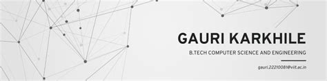 Gauri Karkhile Computer Science Undergrad Cse26 At Viit Pune Ex Sde Intern Siglens