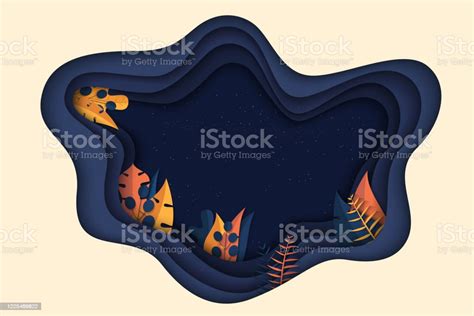 트렌디 한 여름 판매 템플릿 배너입니다 종이 예술 열대 야자수 잎 식물 이국적인 하와이 텍스트의 공백입니다 육각 형 프레임 다채로운 정글 꽃 배경입니다 몬스타 벡터 0명에